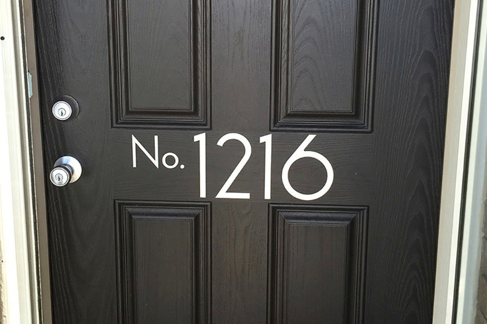 Custom Made Address Signs, Personalized Plaques, and Numbers - Modern ...