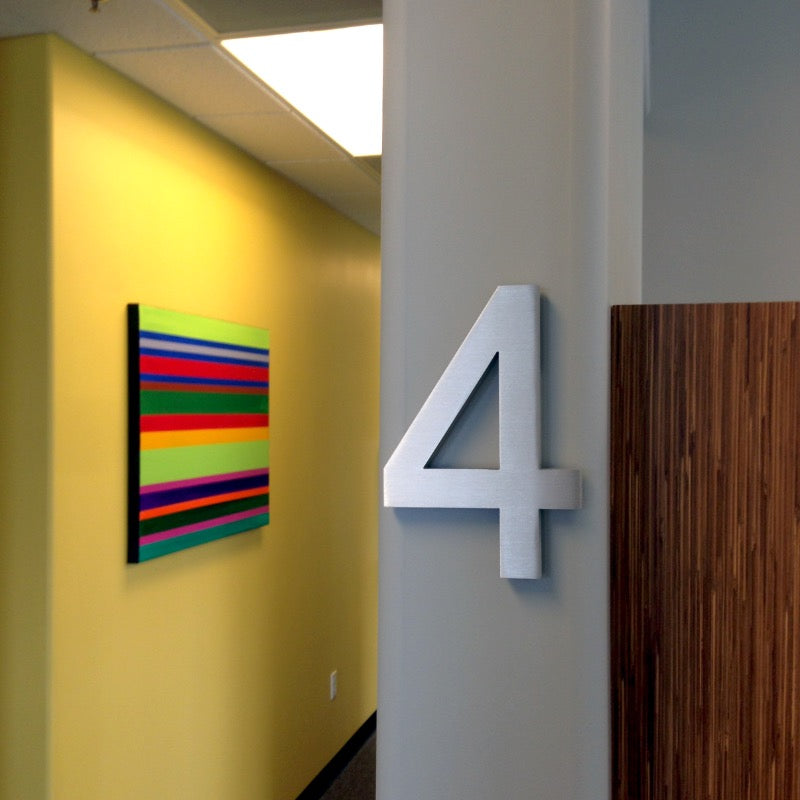 Ready to ship Black and Brushed Aluminum House Numbers and Symbols ...